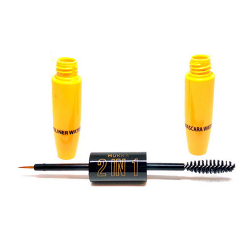 Mukka Cosmetics Mascara 2 In 1 Eyeliner - Review SOCO by Sociolla